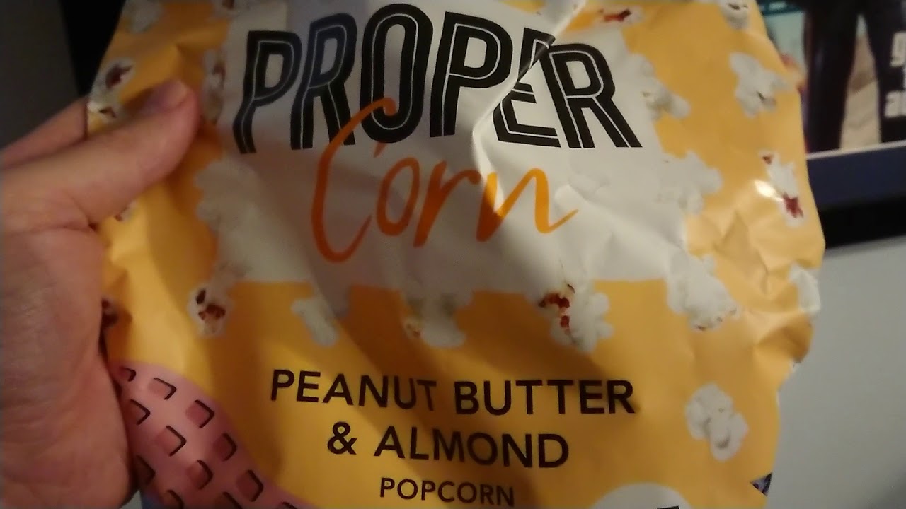 Proper Corn Peanut Butter and Almond Popcorn Review - YouTube