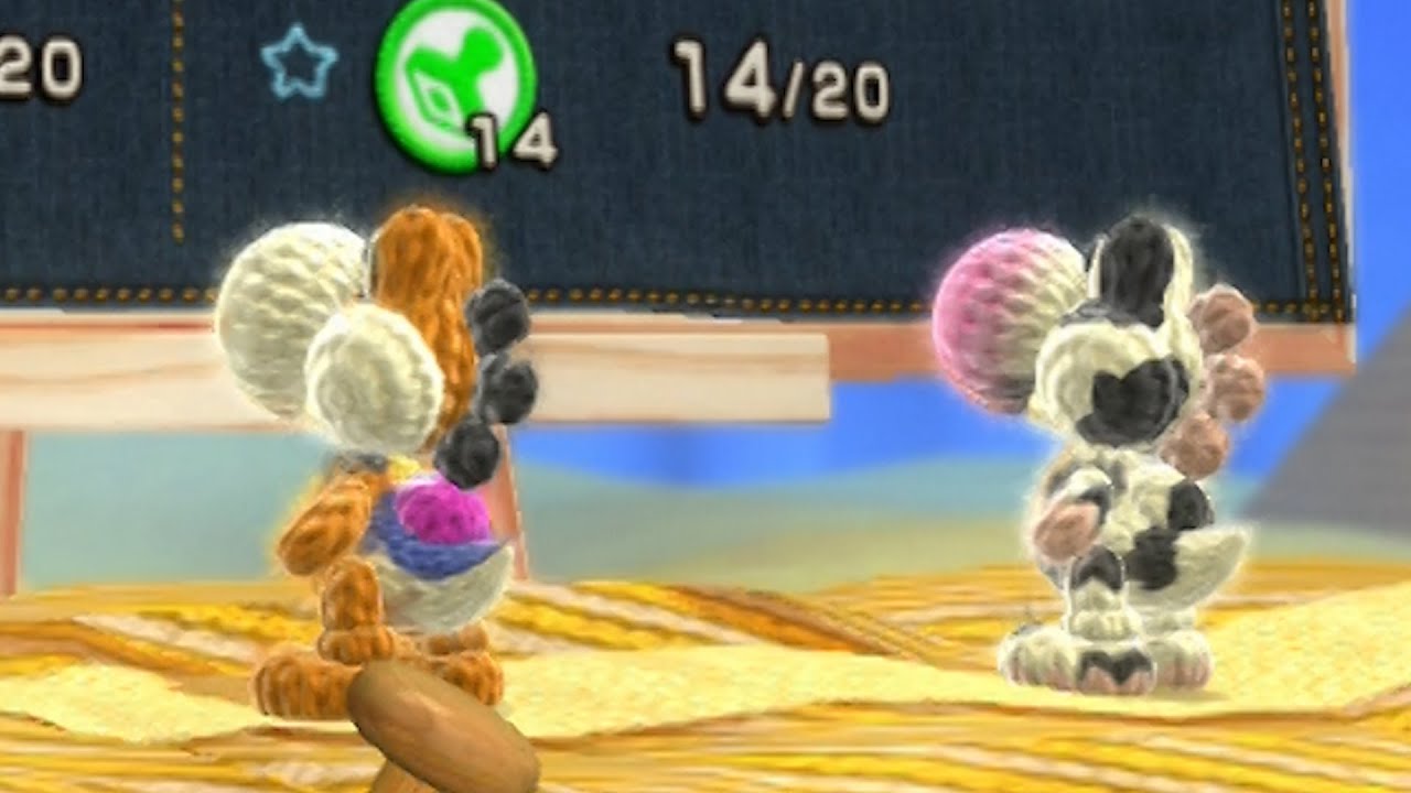 Yoshis Wooly World Dual Playthrough Part 9 - Yarn Switch - World 2-1 ...