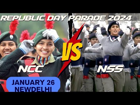 NCC🔥 vs NSS 2024 Republic Day Parade New Delhi, January 26, 75th RDC ...