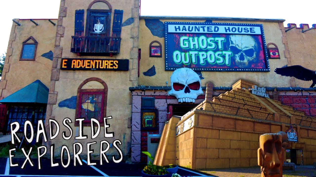 GHOST OUTPOST & LOST TEMPLE Wisconsin Dells POV Haunted Walkthroughs ...