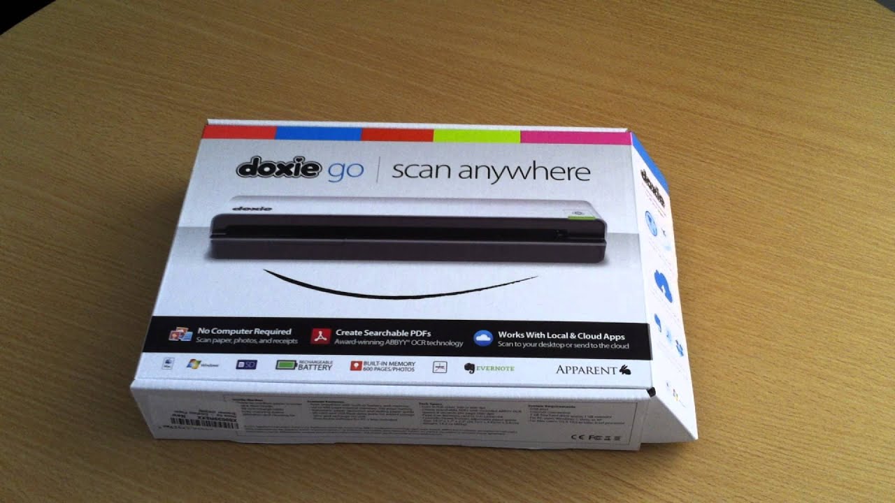 Doxie Go - portable scanner - YouTube