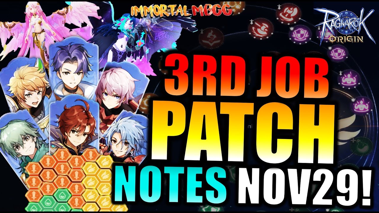NOV. 29 PATCH NOTES: 3RD JOB CLASS ARRIVAL!! - RAGNAROK ORIGIN - YouTube