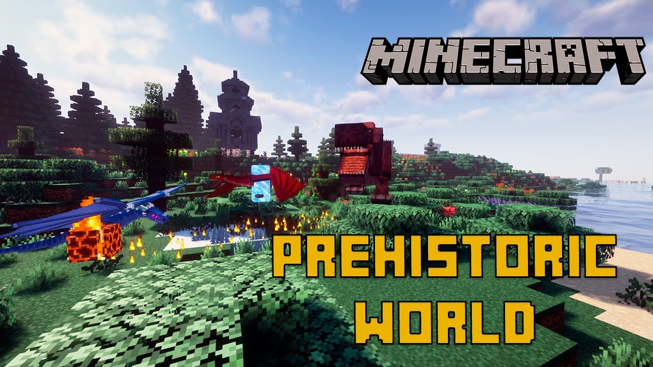 PREHISTORIC WORLD - Minecraft ModPack (Dragões e Dinossauros) 😲 - YouTube