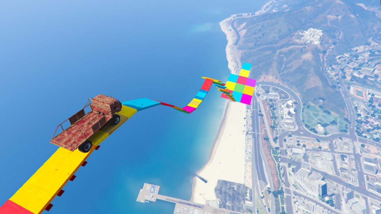 Insane Mega Ramp - Hardest Ramp - GTA 5 - YouTube