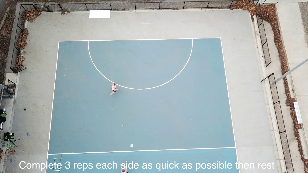Netball Footwork Drill 5 - YouTube