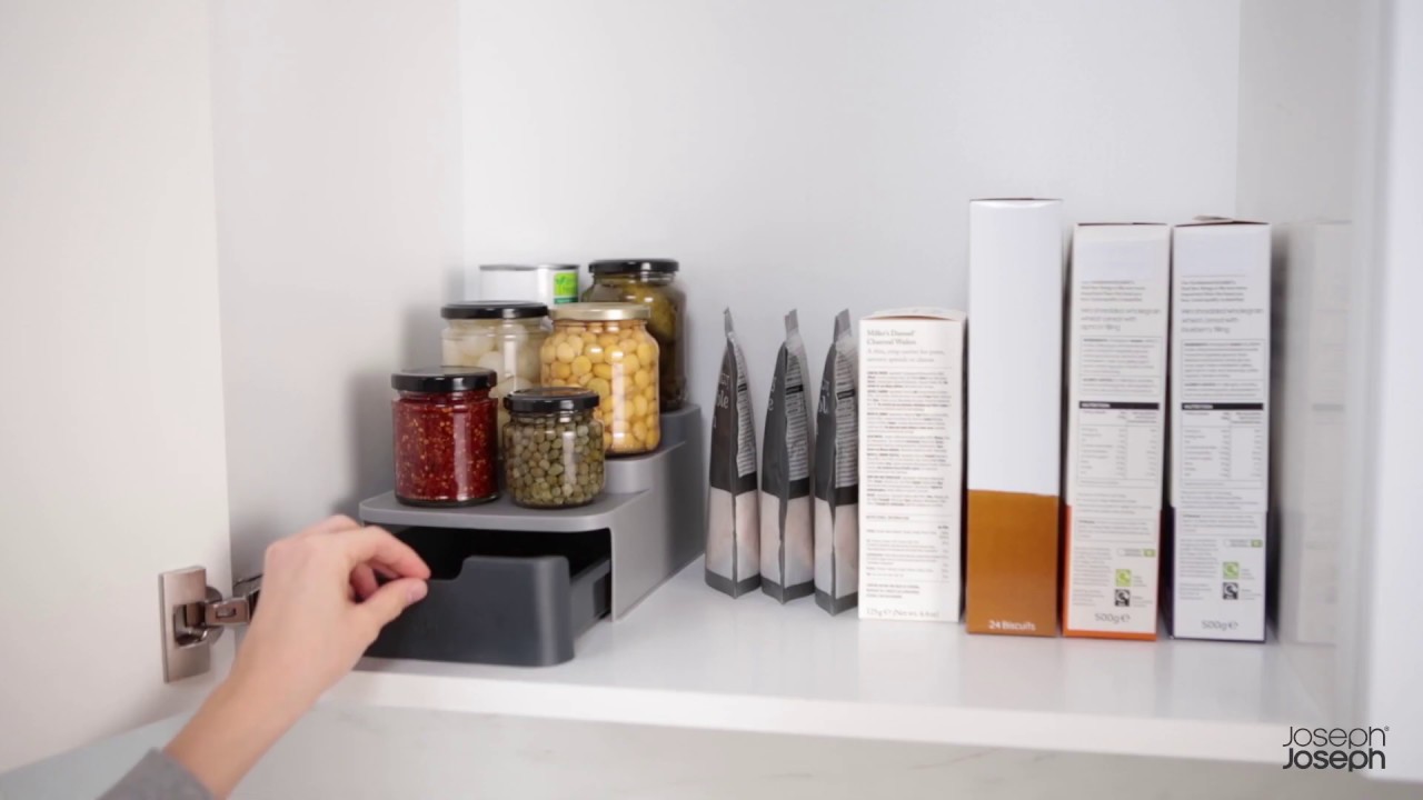 Joseph Joseph CupboardStore Compact 3-Tiered Shelf Organiser with ...