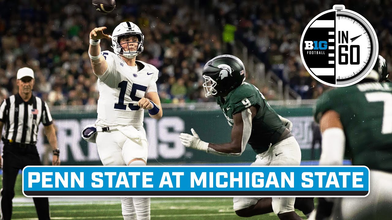 Penn State at Michigan State | Nov. 25, 2023 | B1G Football in 60 - YouTube