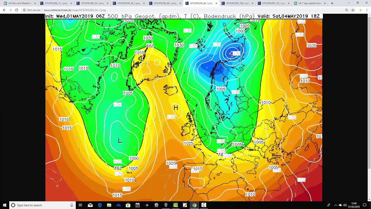 Five Day Weather Forecast: 1st To 6th May 2019 - YouTube