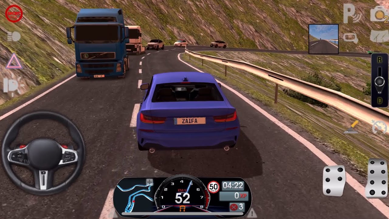 Driving school 2024|Mission 2|driving in mountains|driving game ...