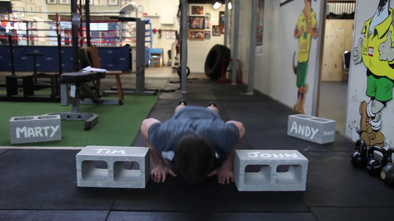 Plyometric Explosive Strength Dept Push up w. Blocks CHEST - YouTube