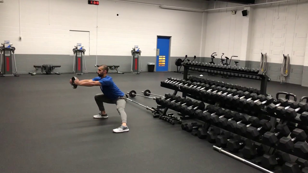 Plate - Alt. Lateral Lunge w/press out - YouTube
