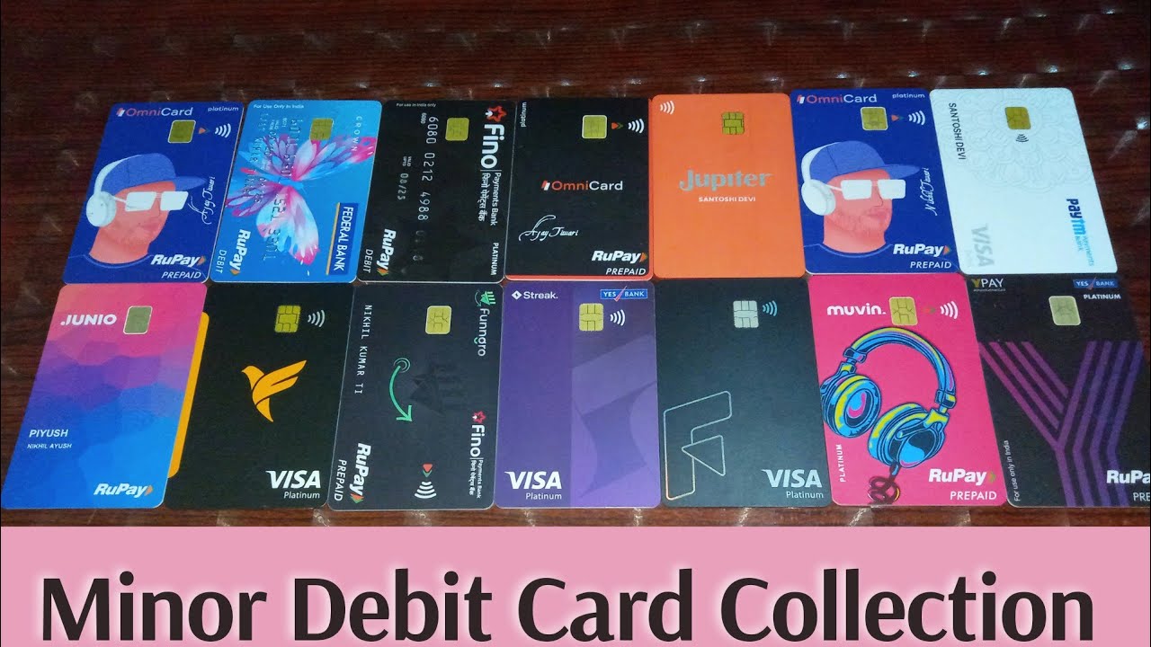 my debit card collection unber 18 || my card collection || debit card ...