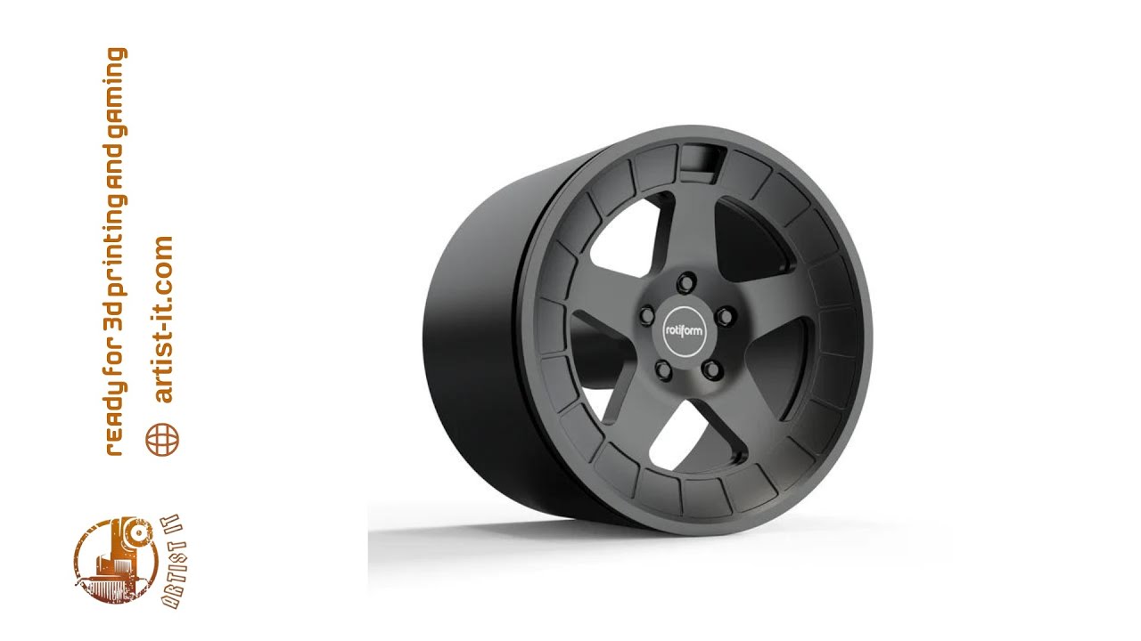 ROTIFORM ROC-F WHEEL 3D MODEL - YouTube