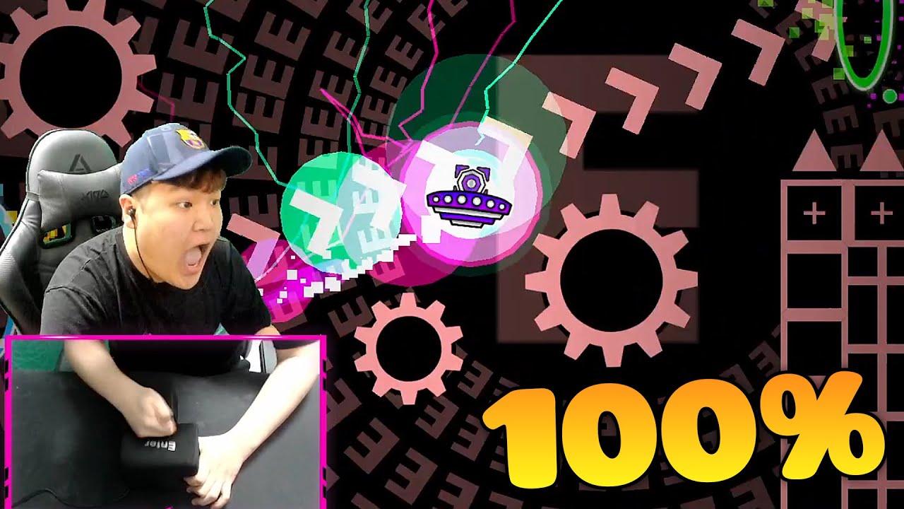RUSH E 100% with the BIG ENTER KEY! | Geometry Dash - YouTube