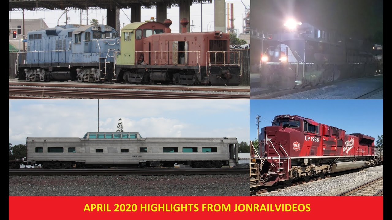 Railroad Spotting Highlights in the month of April 2020 - YouTube