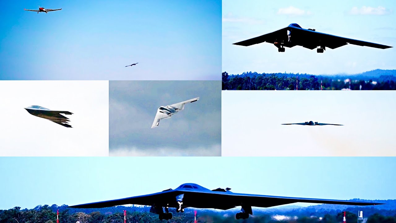 B-2 Bombers at Australian Air Force Base: Full Mission Footage! - YouTube