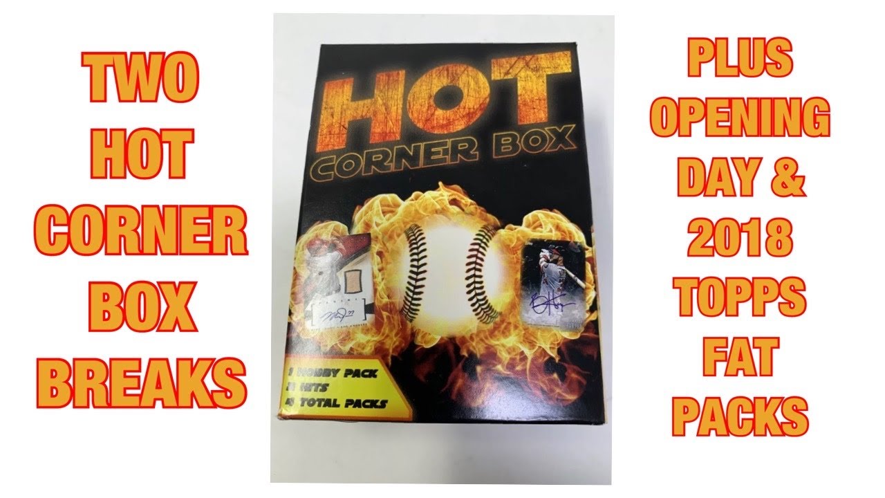 Box Break of a mix of two Hot Corner Boxes, 2020 Topps Opening Day and ...