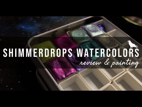 Shimmer Drops Watercolor Paints: A Dazzling Review and Painting ...