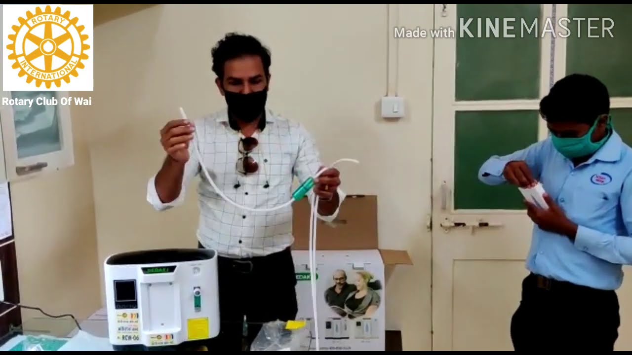 how to use oxygen concentrator machine - YouTube