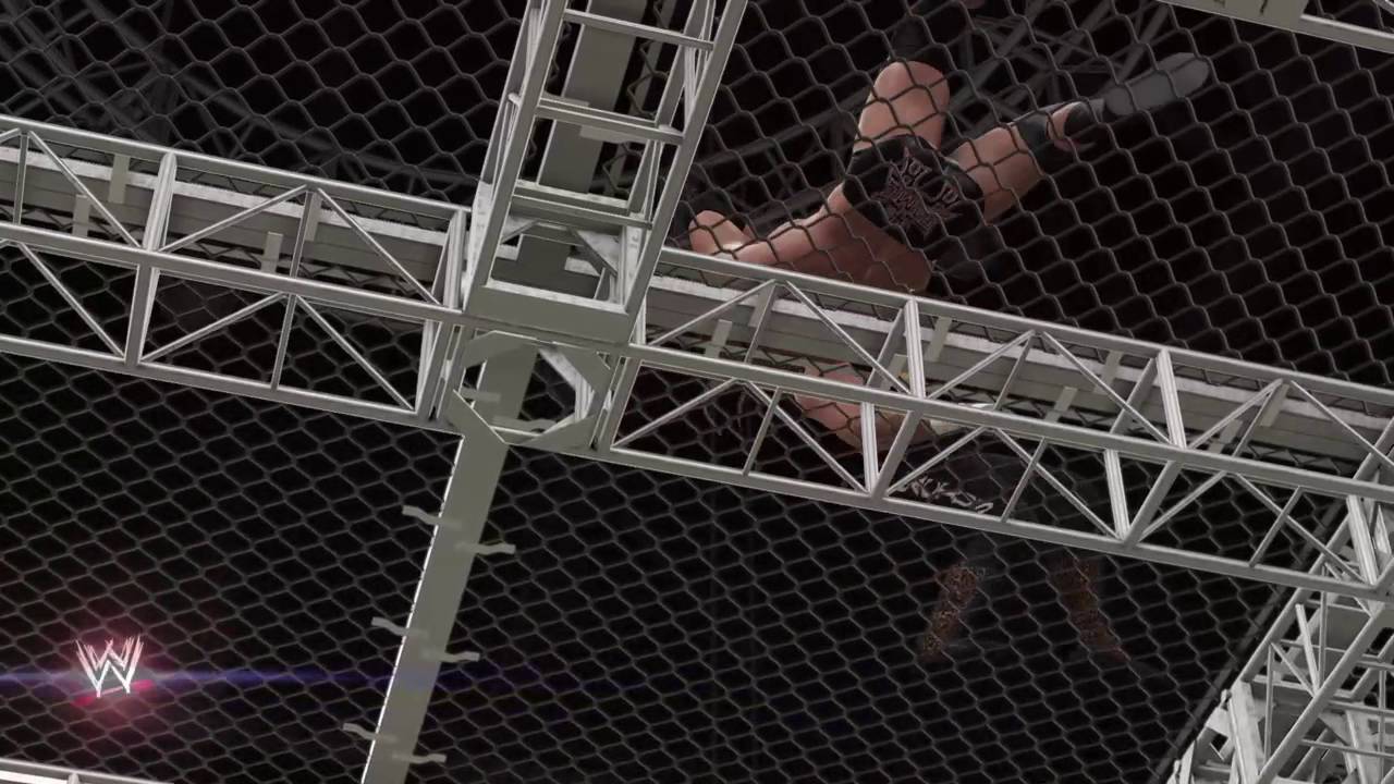 WWE 2K16 Triple H vs Cactus Jack WWF Championship Hell In A Cell No Way ...