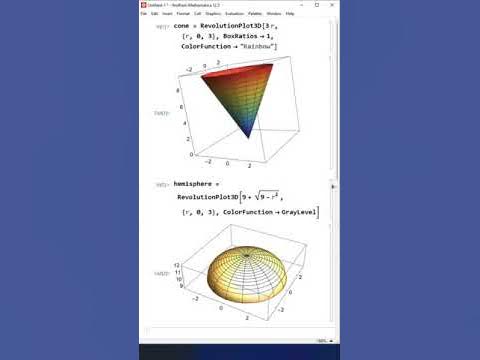 How to Draw Cone With RevolutionPlot3D in Mathematica - YouTube
