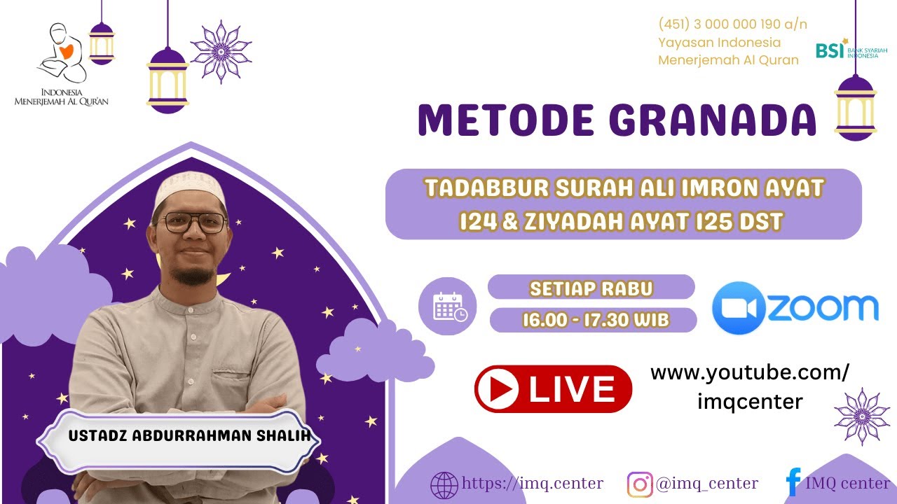 20251001 Rabu - Praktek Menerjemah AlQur'an dgn Metode GRANADA ...