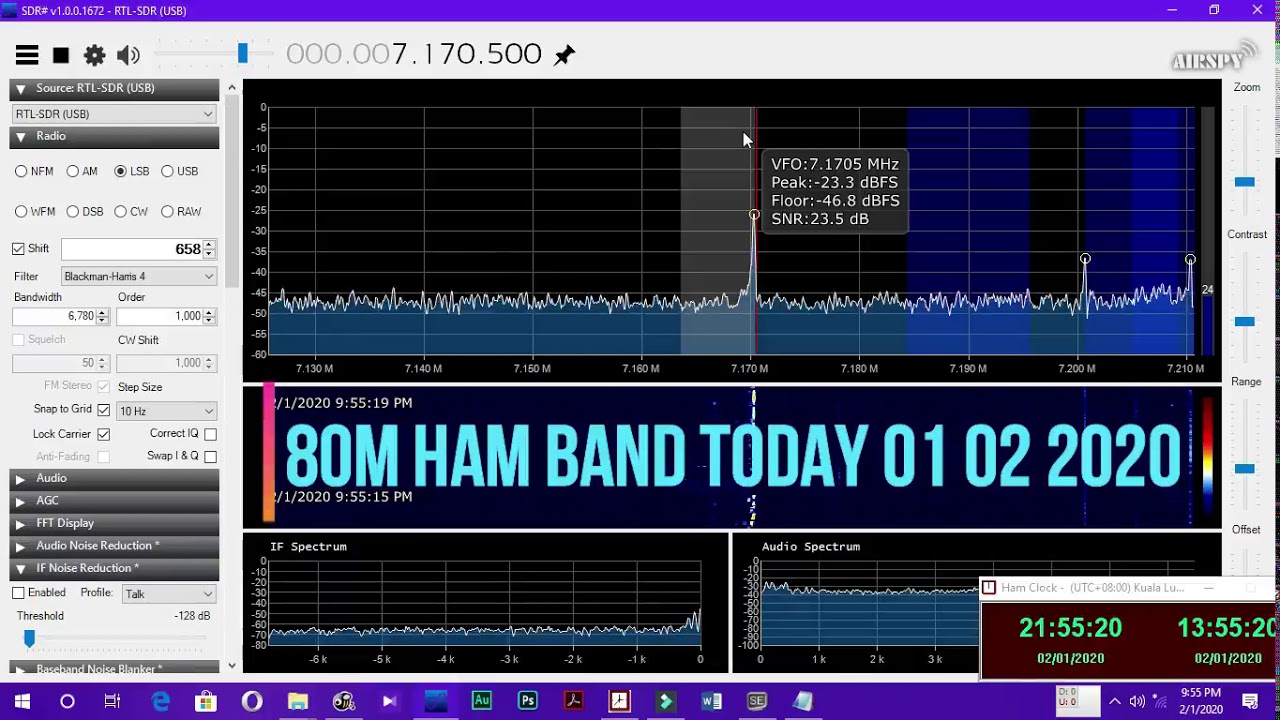 80M HAM Band Today 01 02 2020 - YouTube
