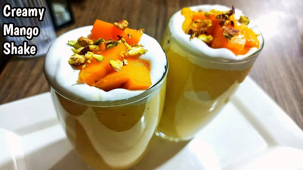 New Creamy Mango Shake Recipe | It's really tasty And Amazing Recipe | Easy Mango Shake - YouTube