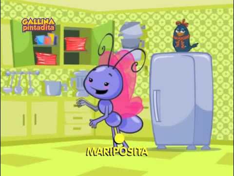 Mariposita video de canción infantil para bebe y niños Gallina Pintadita 2 OFICIAL - YouTube