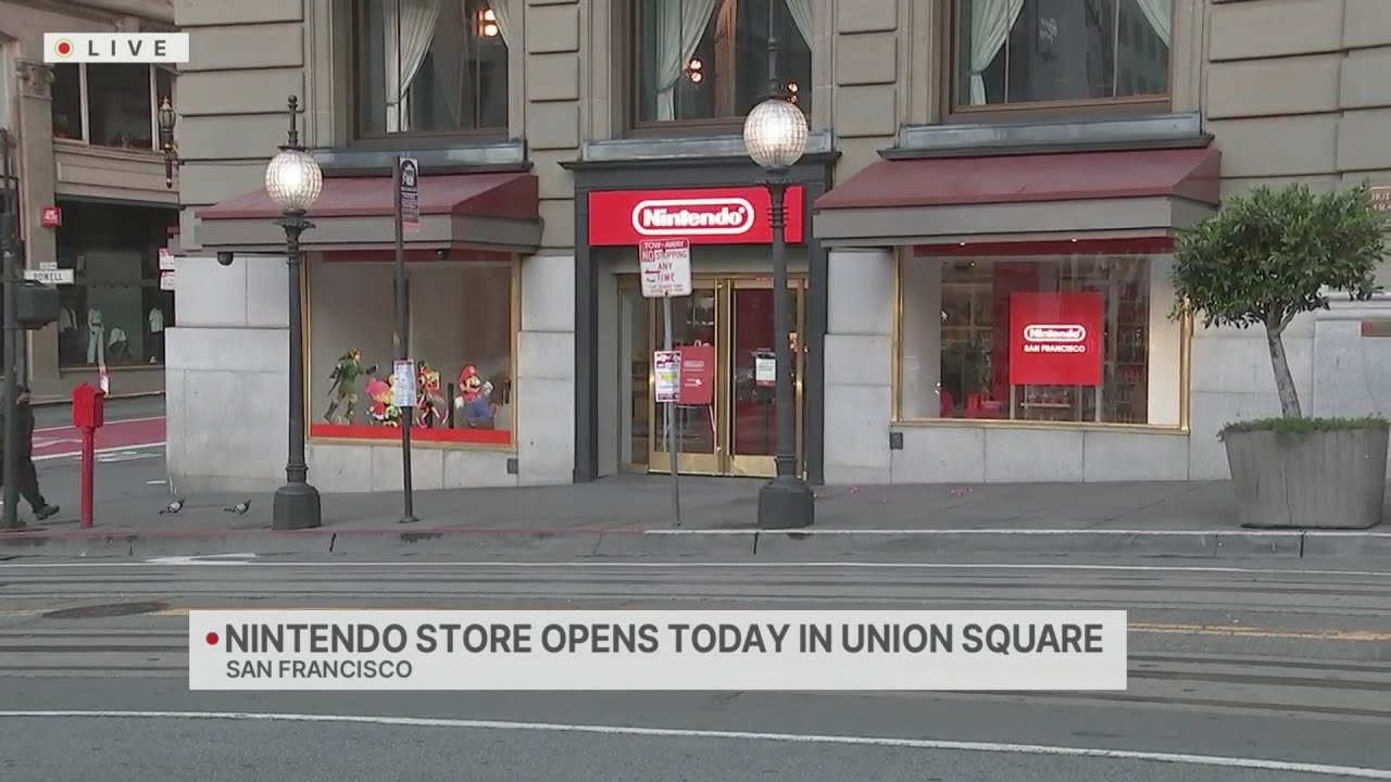 Hours away from San Francisco Nintendo Store grand opening - YouTube