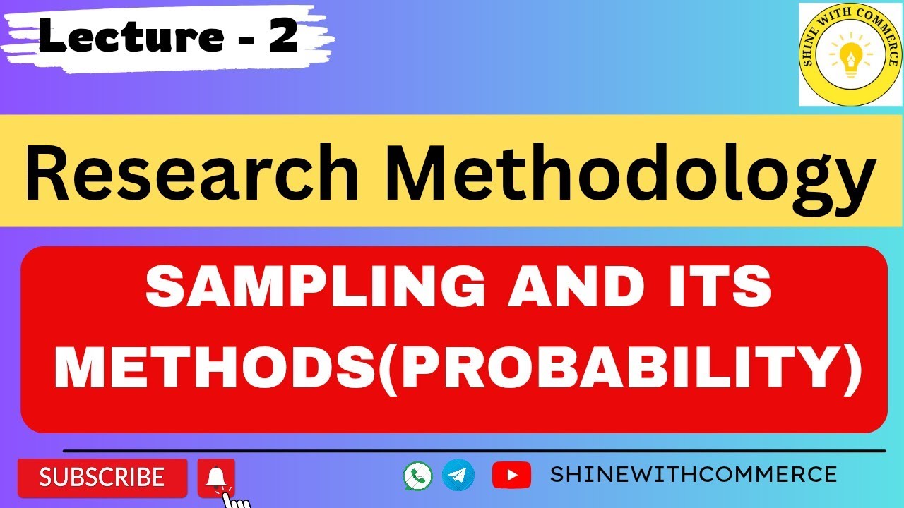 Sampling and its Method(Probability sampling )|| Research Methodology ...