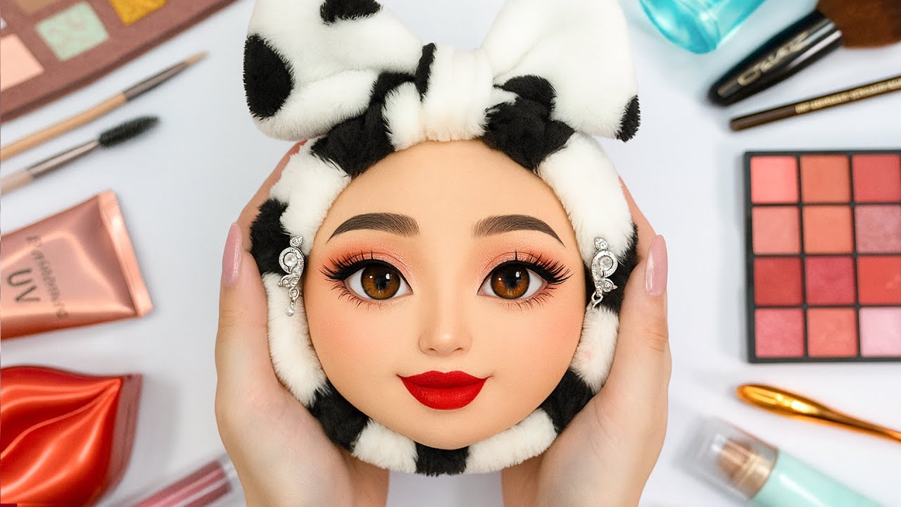 Makeup on Pear 🍐 No Talking Relaxing for Sleep Beauty - YouTube