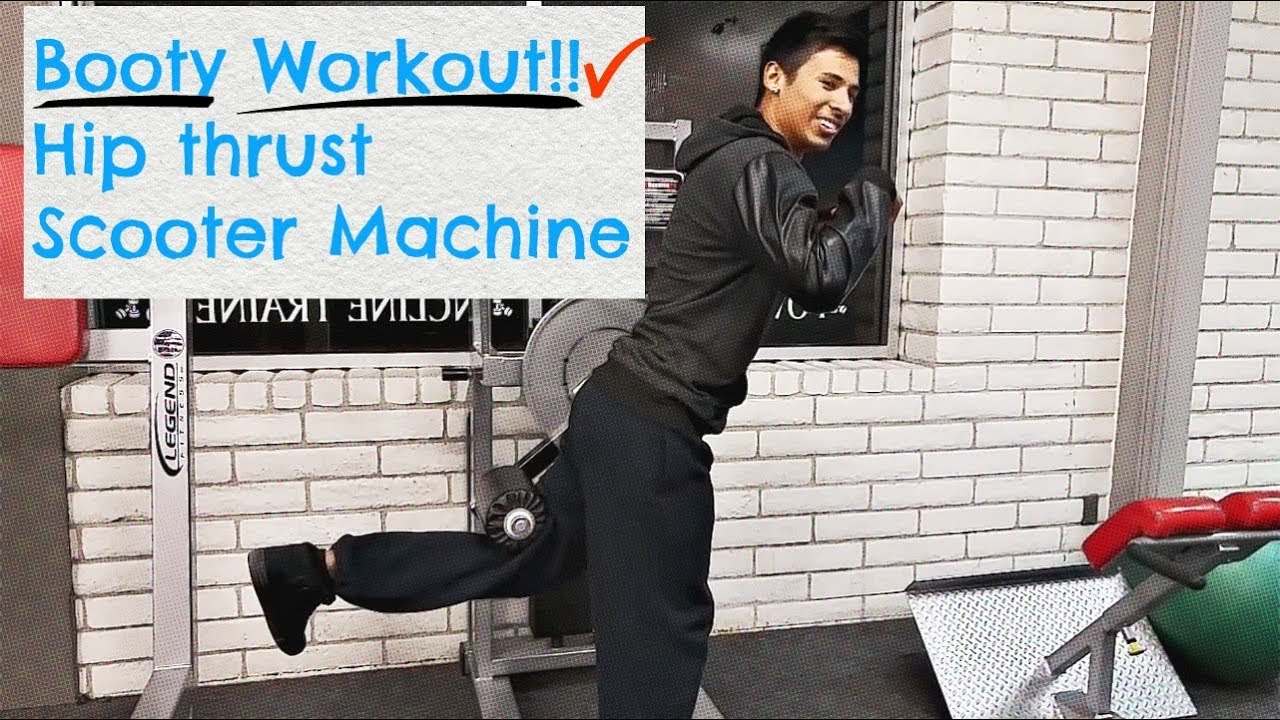 Booty Workout Hip thrust Scooter Machine - YouTube