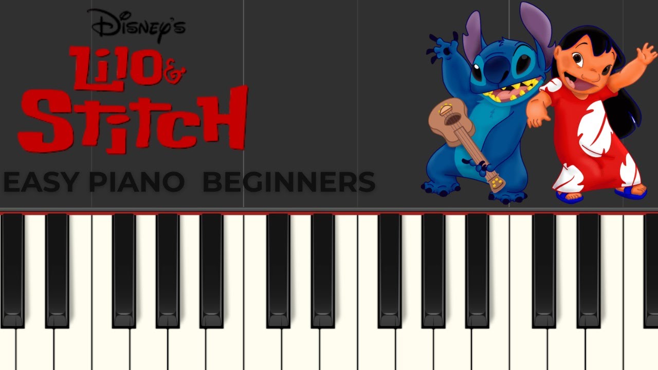 Lilo & Stich - EASY Piano Tutorial for beginners ...