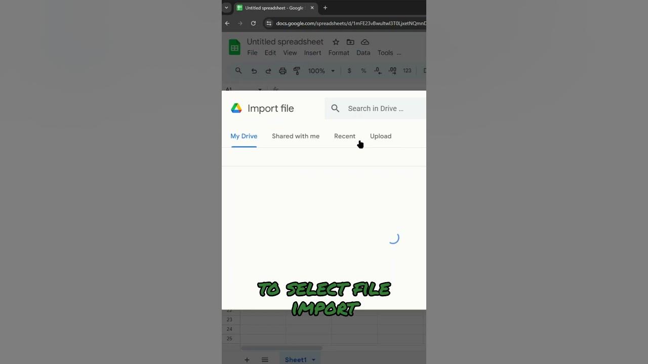 How to Open an Excel File in Google Sheets - YouTube