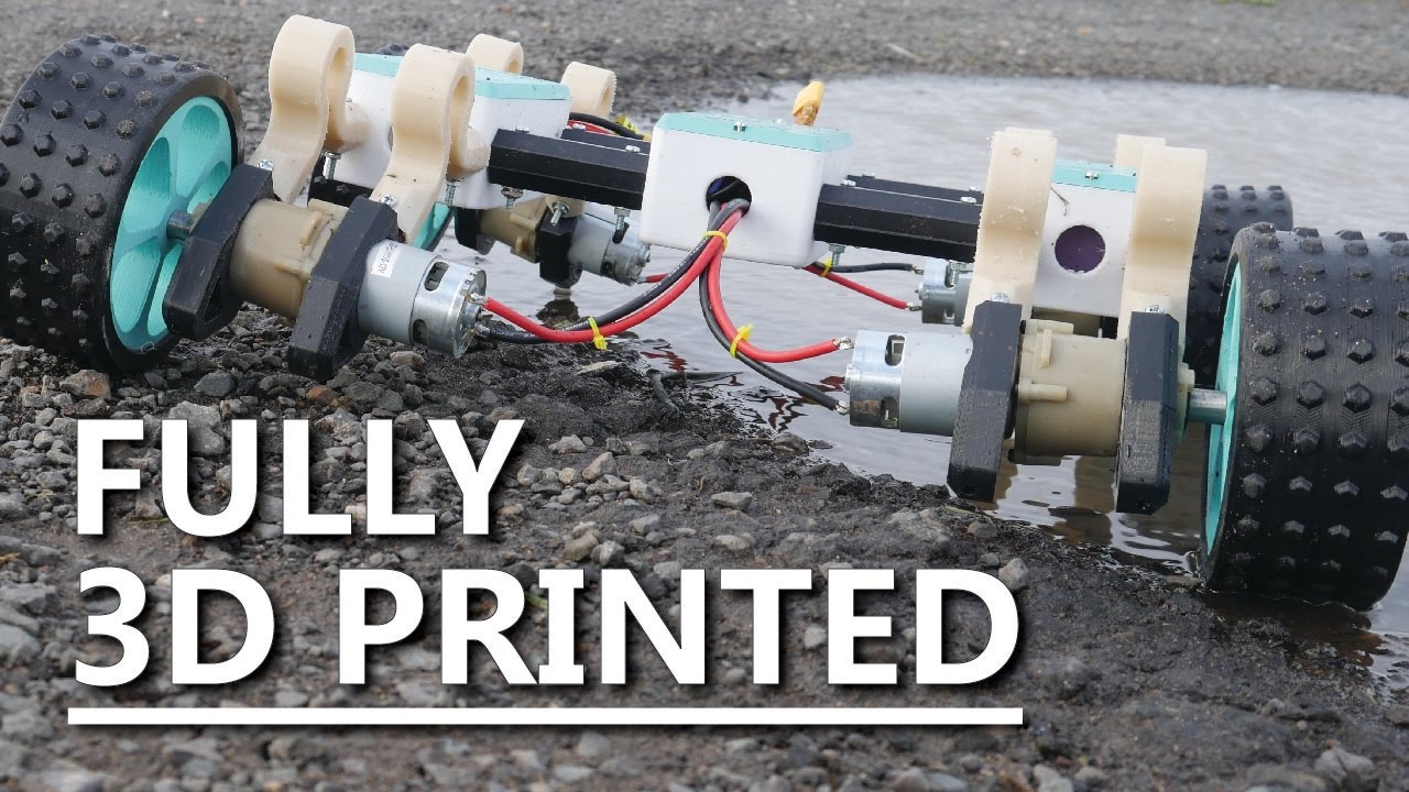 3D Printed Off Road Robot with Polymaker PC-Max - YouTube