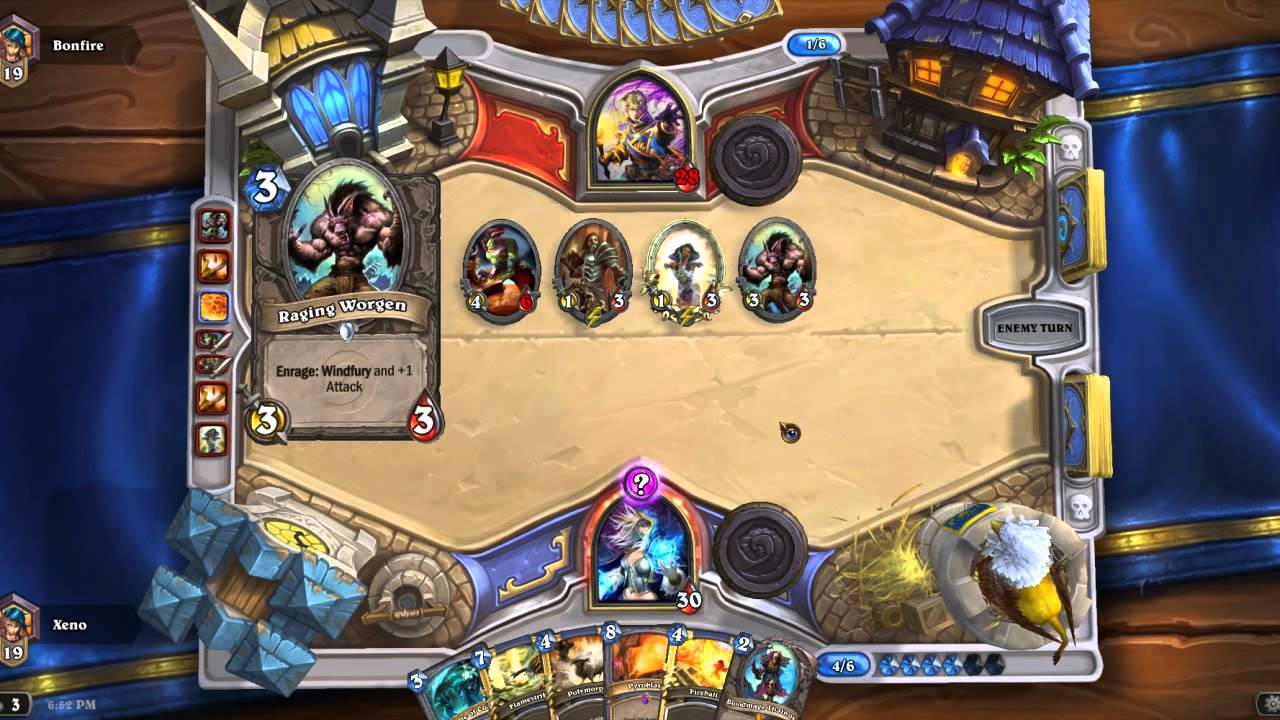 Hearthstone Ranking reset! Mage Match 16 PC HD - YouTube