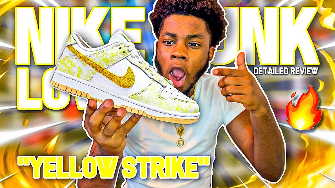 WMNS NIKE DUNK LOW YELLOW STRIKE DETAILED REVIEW! THESE ARE NICE! - YouTube