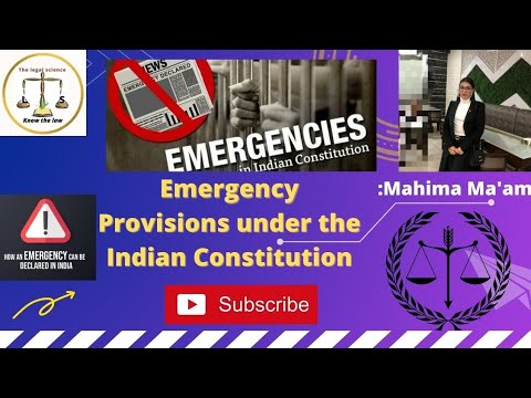 #constitution of India: #EMERGENCY PROVISIONS- Article-352 #clat2022 # ...