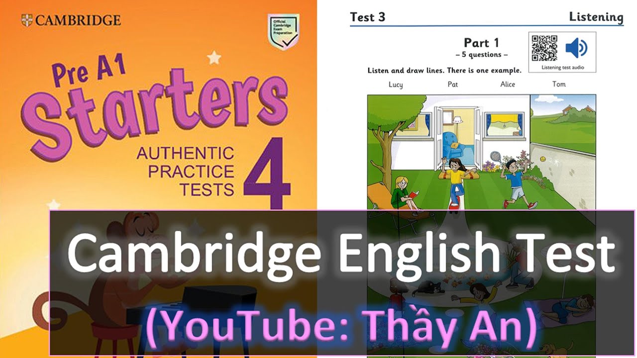 A1 Starters 4 Authentic Examination Papers 2022 Test 3 - Cambridge ...