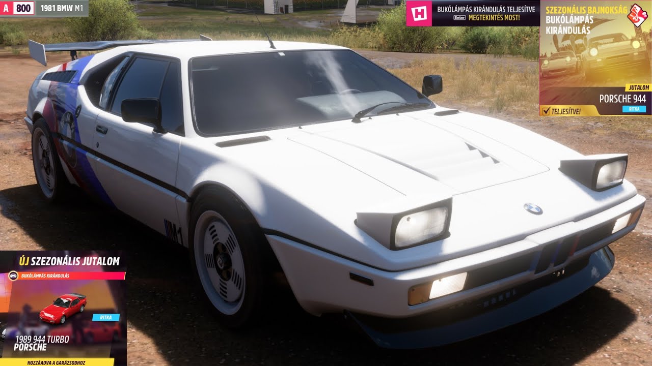Forza Horizon 5 1981 BMW M1 A 800 SZEZONÁLIS BAJNOKSÁG BUKÓLÁMPÁS ...