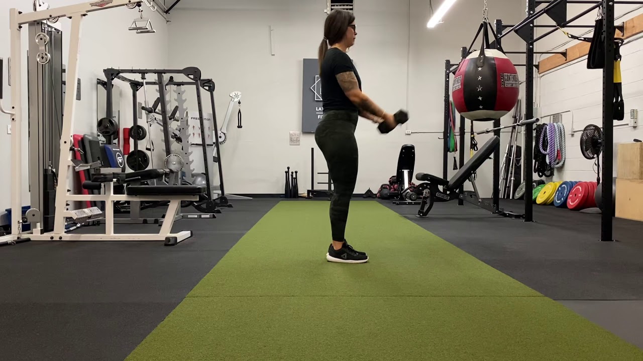 Underhand front raise - YouTube