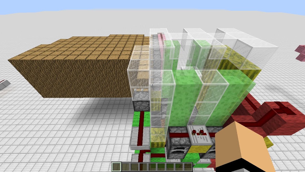 Minecraft- Easy to build automatic tree farm with leaf crusher - YouTube