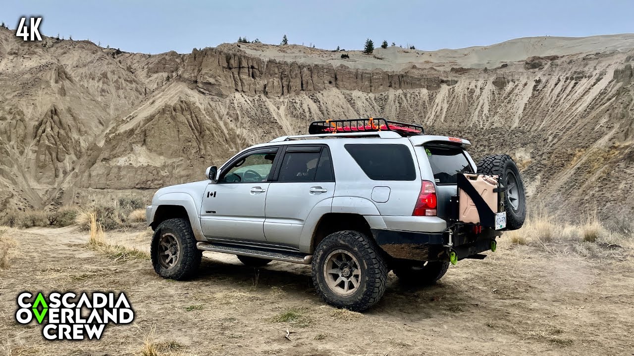 Camping at SAND DUNES in BC! Overlanding and camping at Farwell Canyon ...
