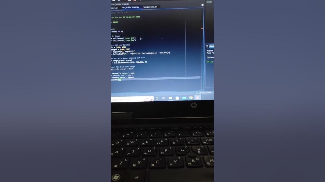 python openCV blur face image and video mp4 and real - YouTube