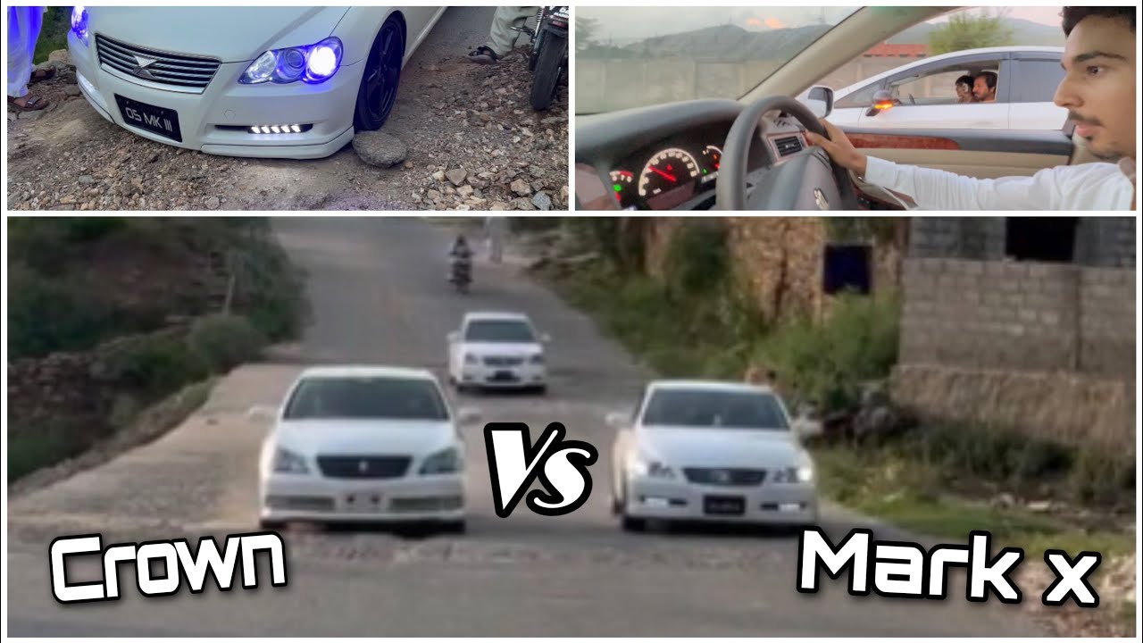 Crown x Mark x Vs prius Drag race 🔥/ Dropped mark x stuccked 😬/ Tiktok ...