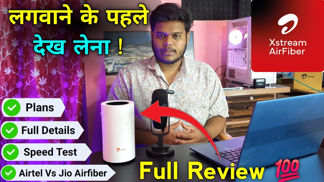 Airtel Xstream Airfiber Review & Speed Test - Plan Comparison - YouTube