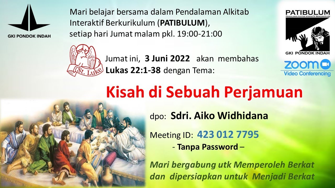 Patibulum-Kisah di sebuah perjamuan (Lukas 22:1-38) - YouTube