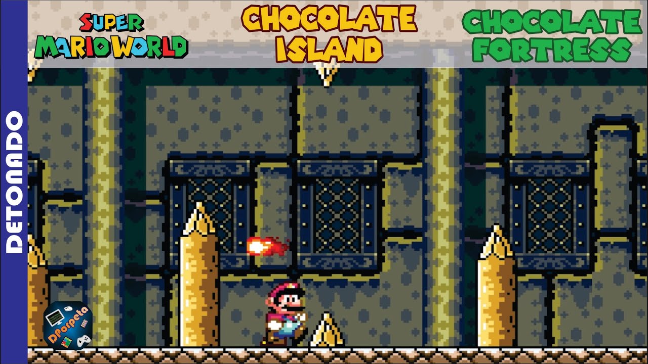 Super Mario World - Detonado - Chocolate Island - Chocolate Fotress ...