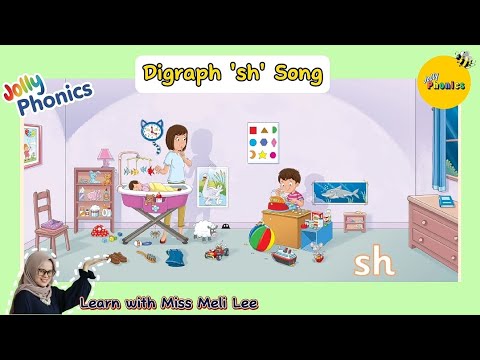 Jolly Phonics Letter Sounds Group 6: Digraph 'Sh' Song. - YouTube